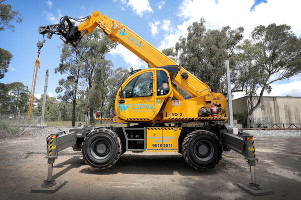 Hi-Rail Telehandler Hire | DPW Plant Hire