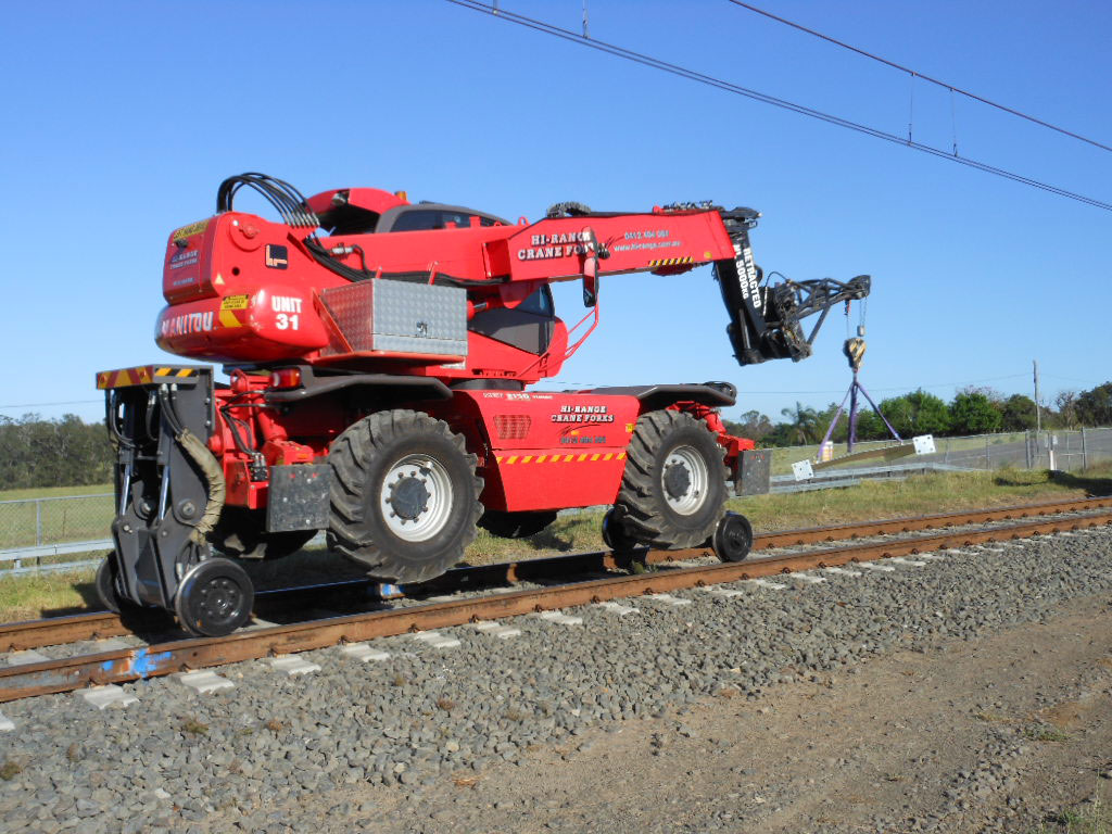 Rail construction services | Hi-Range Crane Forks