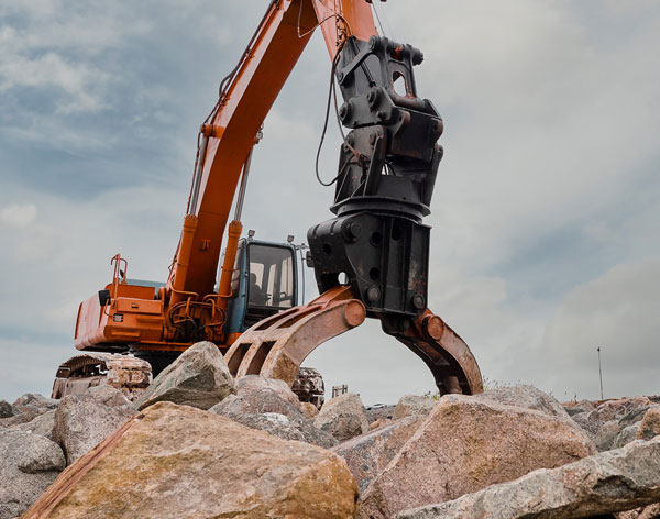 Rock grab hire | South East Queensland | SkyWay Hire